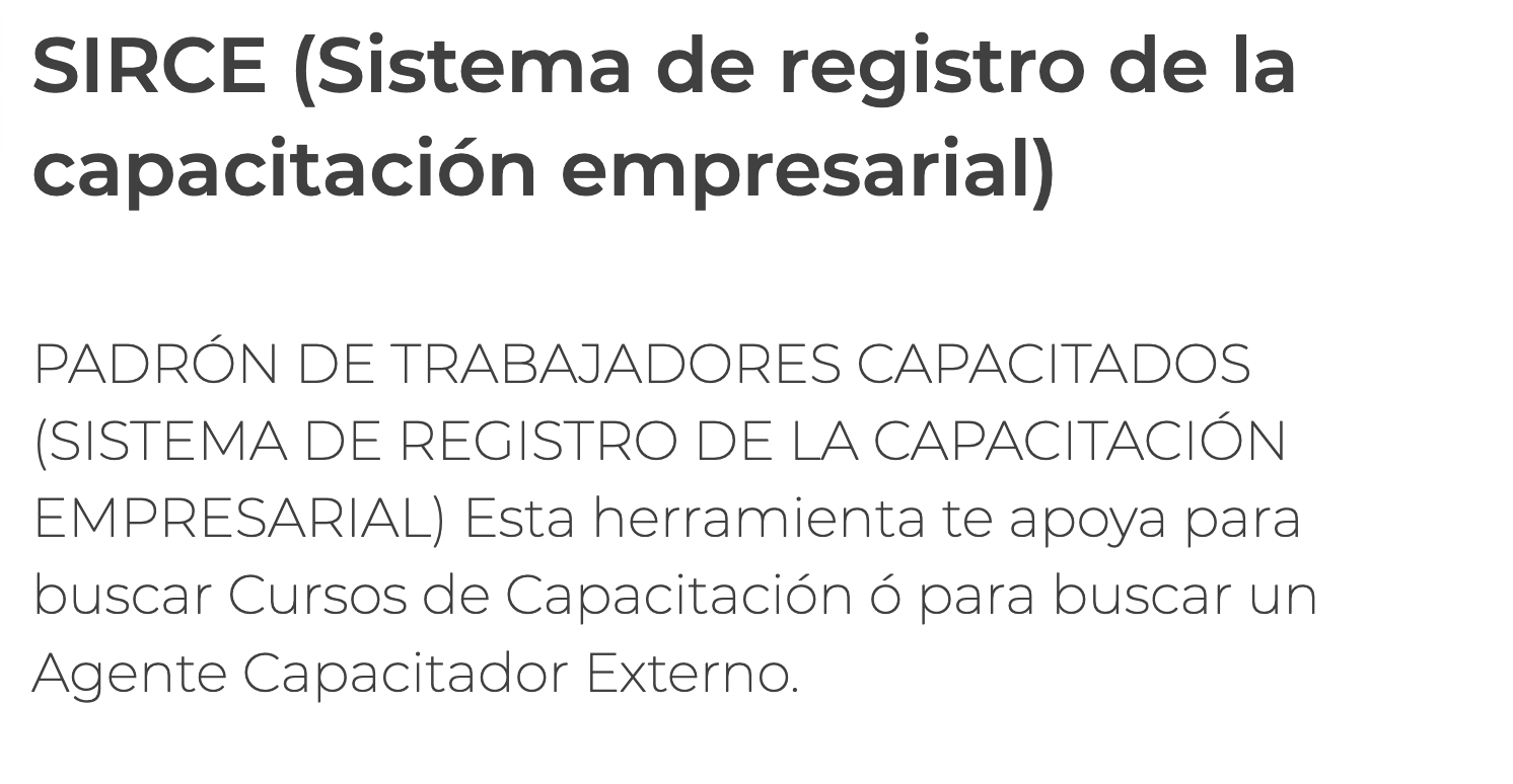 ¿Qué es el SIRCE?: Registro de Constancias de Competencias Laborales en línea - AGDER